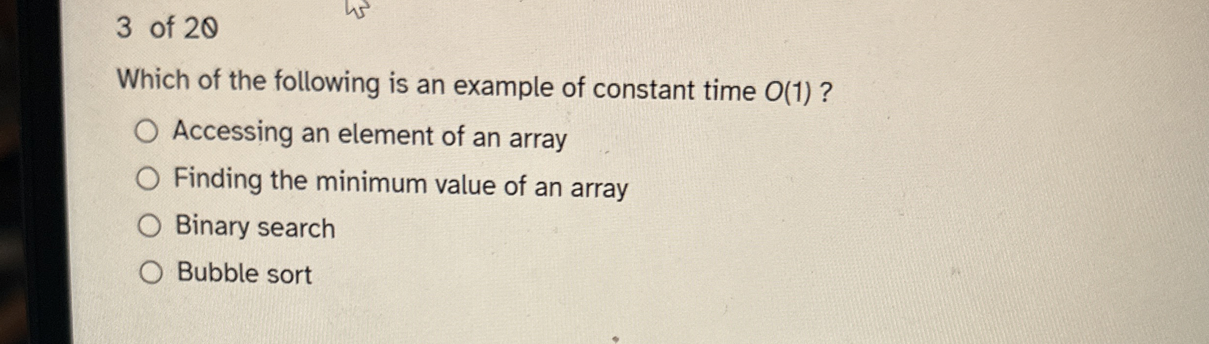 Solved 3 ﻿of 2θWhich of the following is an example of | Chegg.com