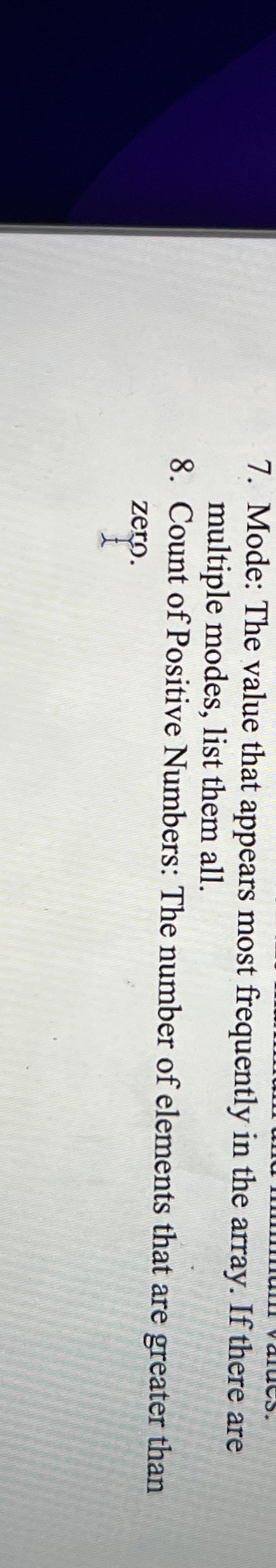 Solved Mode: The value that appears most frequently in the | Chegg.com