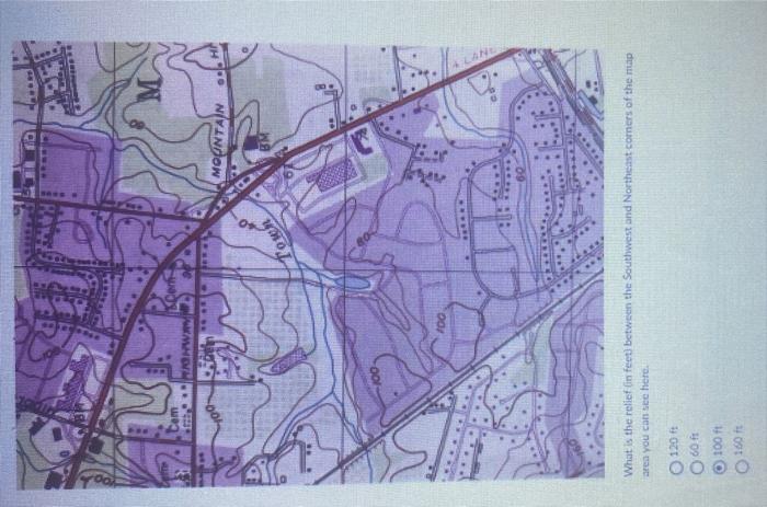 Solved The map scale for this mop is 1:24.000. Using the | Chegg.com