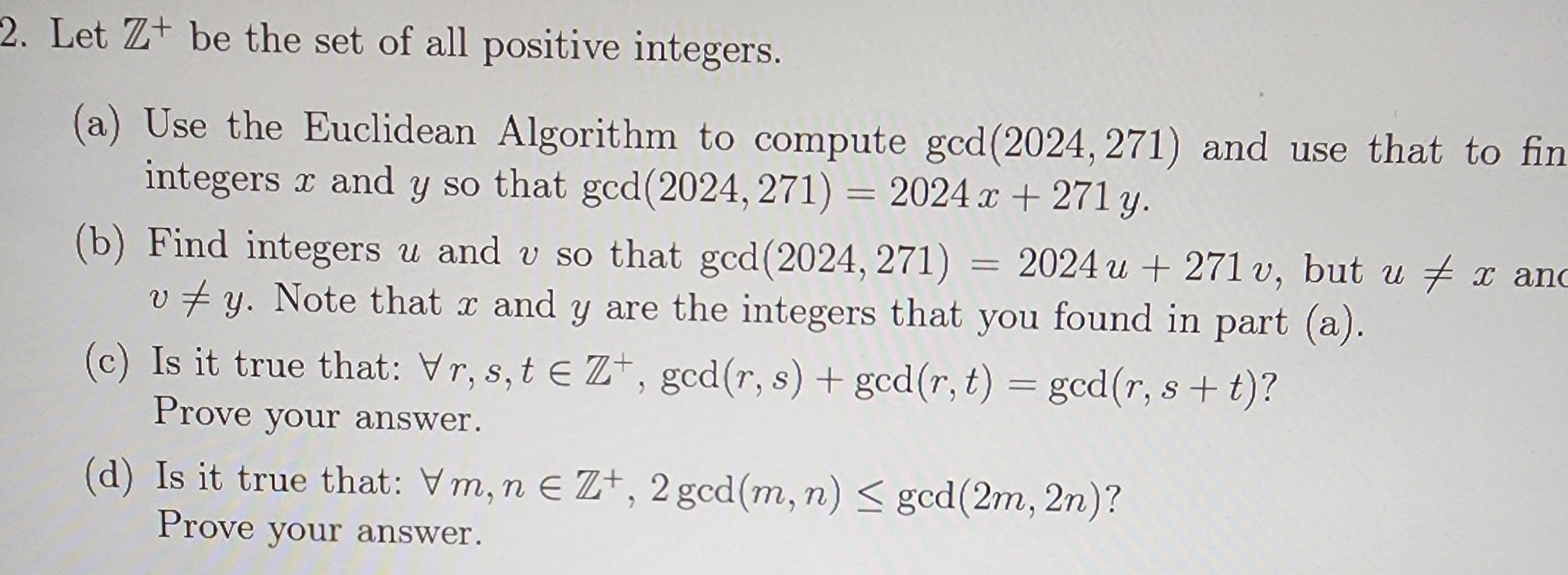 Solved Let Z+be the set of all positive integers.(a) ﻿Use | Chegg.com