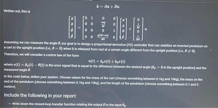 Solved write down the closed-loop transfer function relating | Chegg.com