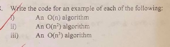 Solved Wtite the code for an example of each of the | Chegg.com