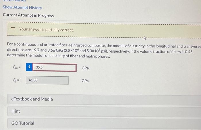 Solved For a continuous and oriented fiber-reinforced | Chegg.com