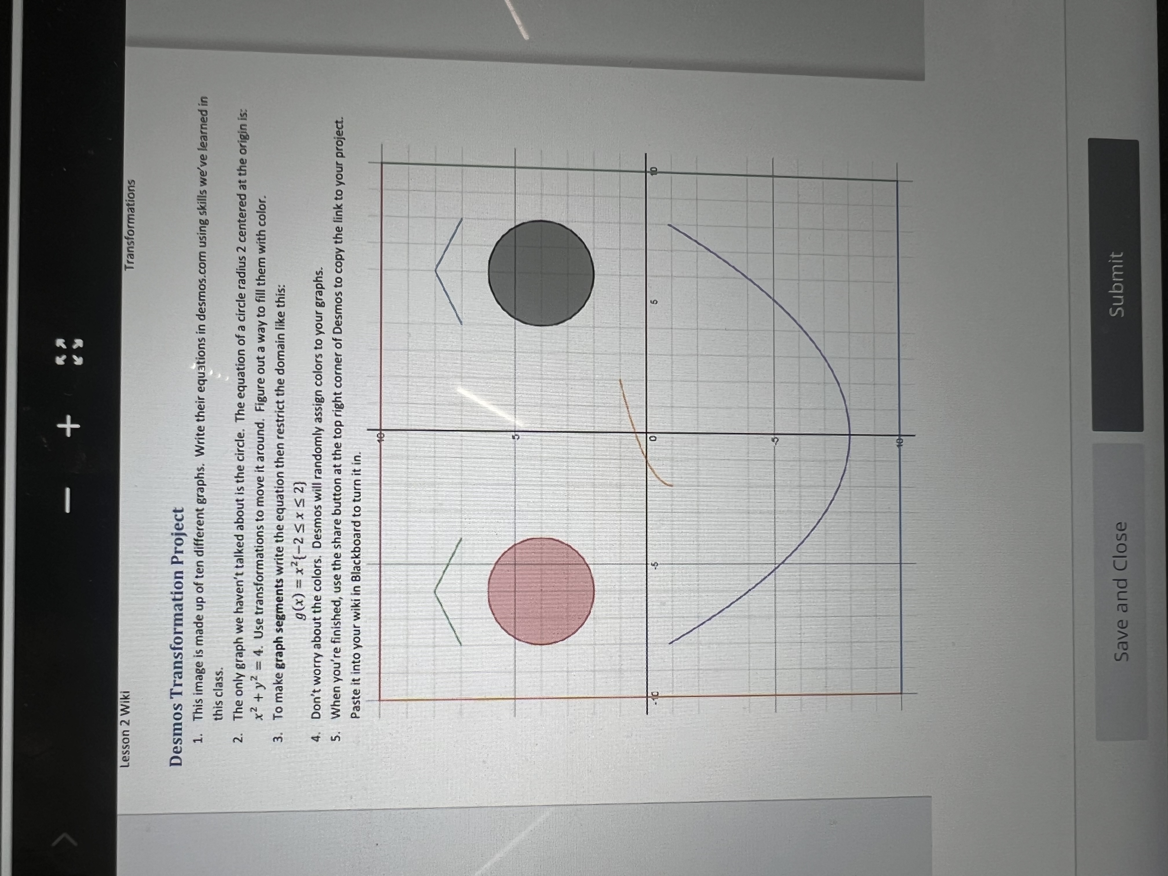 Solved desmos transformation project Desmos Transformation | Chegg.com