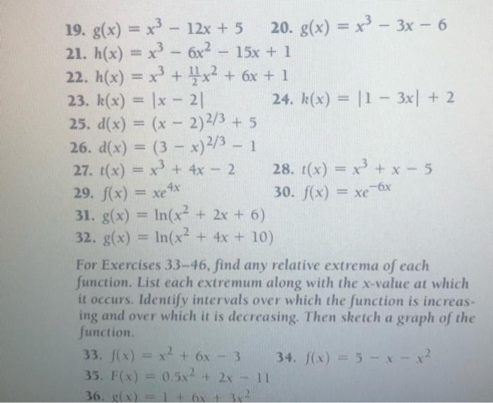 Solved For each function given in Exercises 17–32, find (a) | Chegg.com