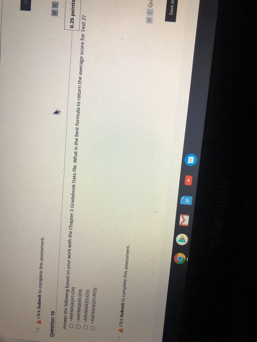 Solved Click Submit to complete this assessment. Question 10 | Chegg.com