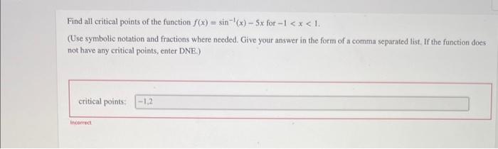 Solved Find all critical points of the function | Chegg.com