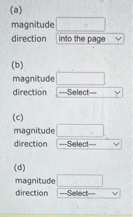Solved (w) (a) magnitude direction (b) magnitude | Chegg.com