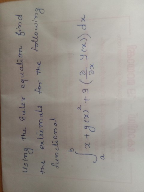 Solved using the Euler equation find the extremals extremals | Chegg.com