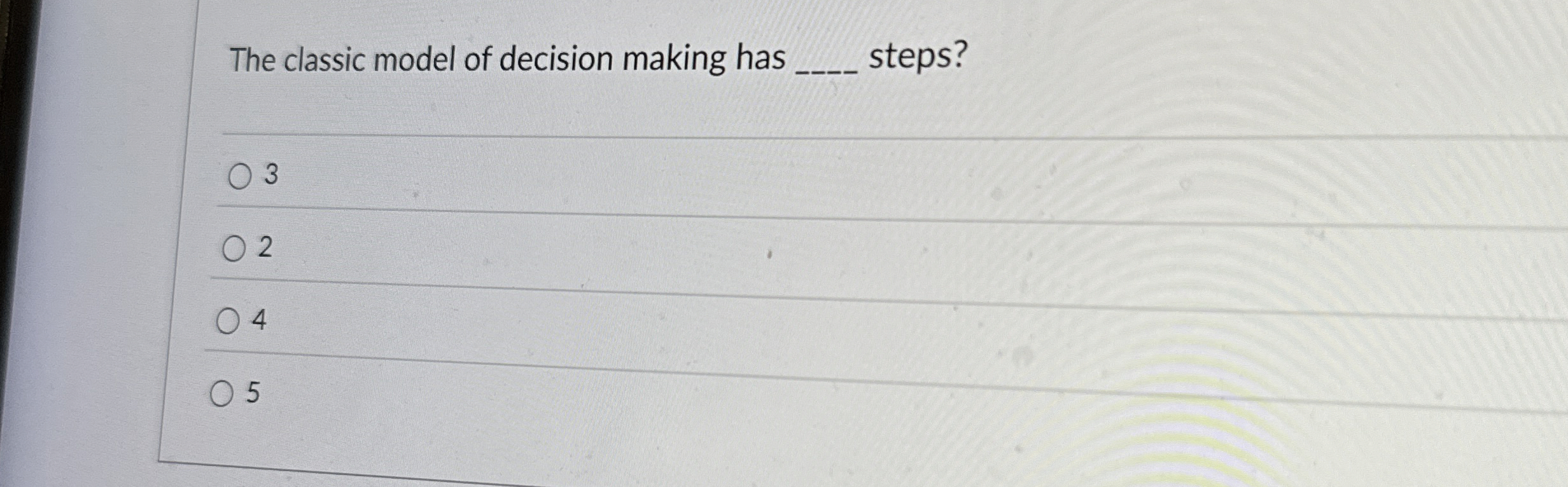 Solved The classic model of decision making has q, | Chegg.com