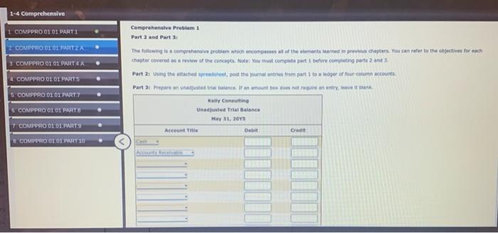 Solved 1-4 Comprehensive 1. COMPPRO.01.01. PART 1 Part 1 | Chegg.com