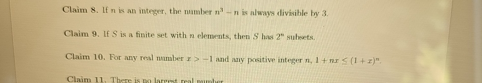 Solved For any real number x>-1 ﻿and any positive integer | Chegg.com