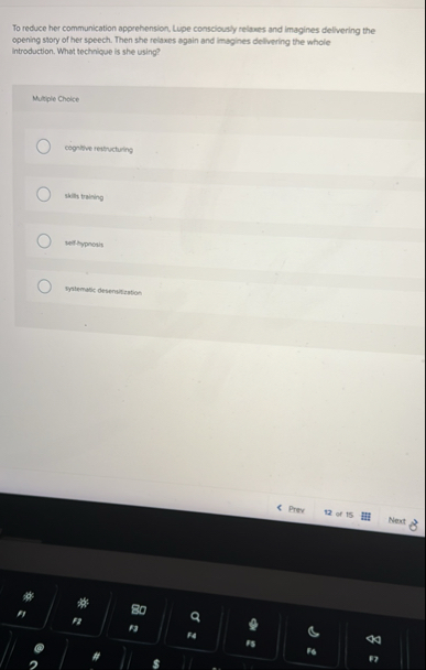 Solved To reduce her communication apprehension, Lupe | Chegg.com