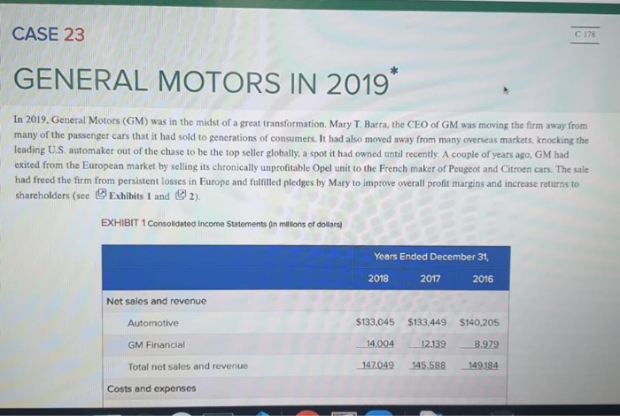 Solved Discuss how General Motors' core competencies enabled | Chegg.com