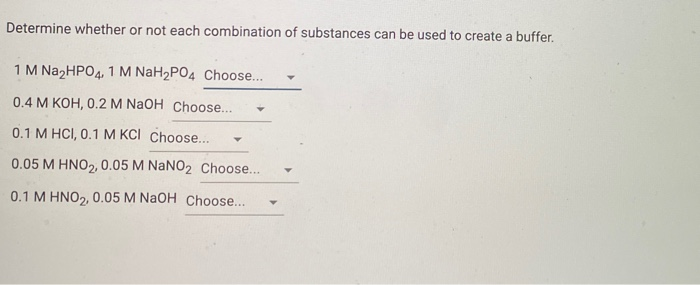 Solved Determine whether or not each combination of | Chegg.com