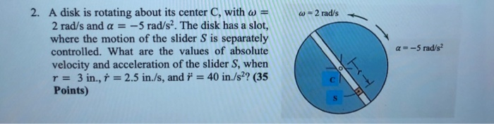 Solved What is the value of absolute velocity and | Chegg.com