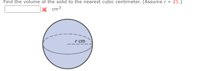 Solved Find the volume of the solid to the nearest cubic | Chegg.com