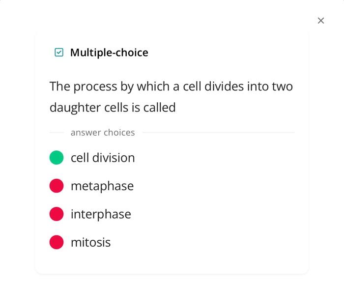 i thought the answer was mitosis. can someone explain | Chegg.com