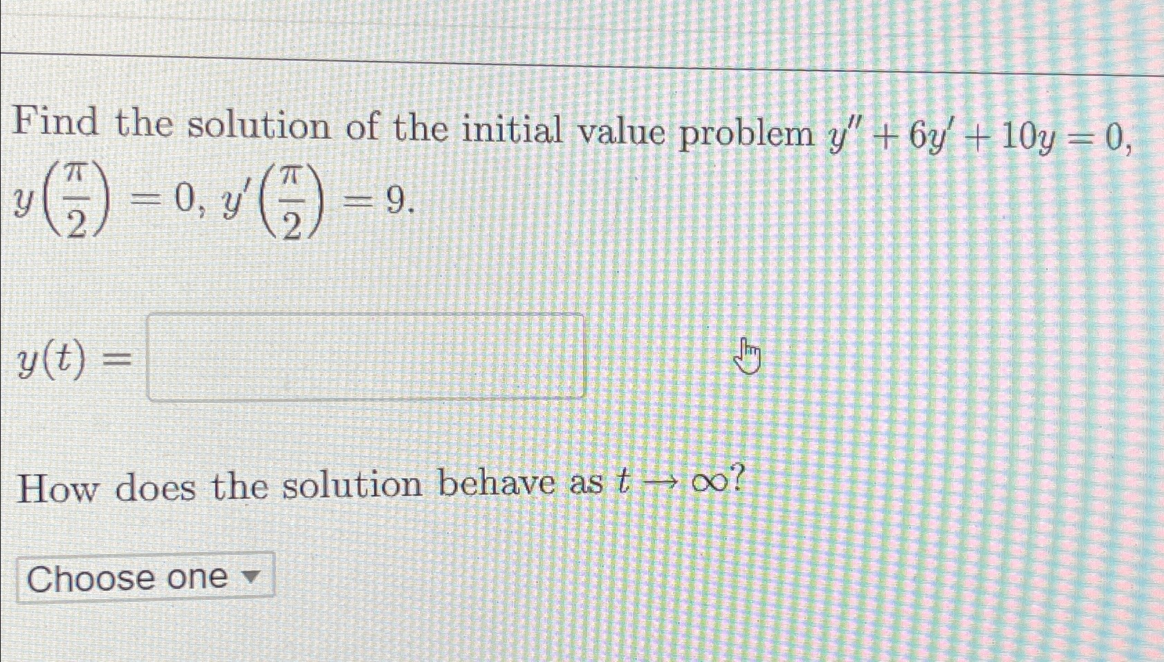 Solved Find the solution of the initial value problem | Chegg.com