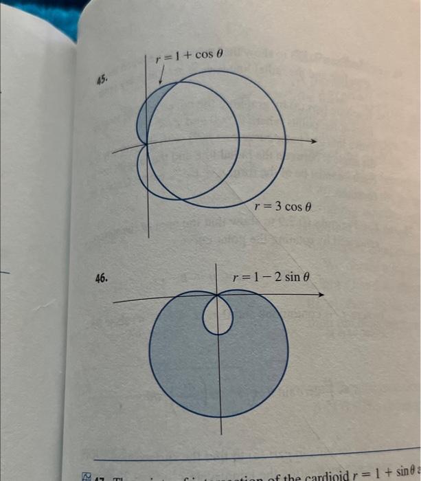 Solved 43-46 Find the area of the shaded region. 4 Q. 3 . . | Chegg.com