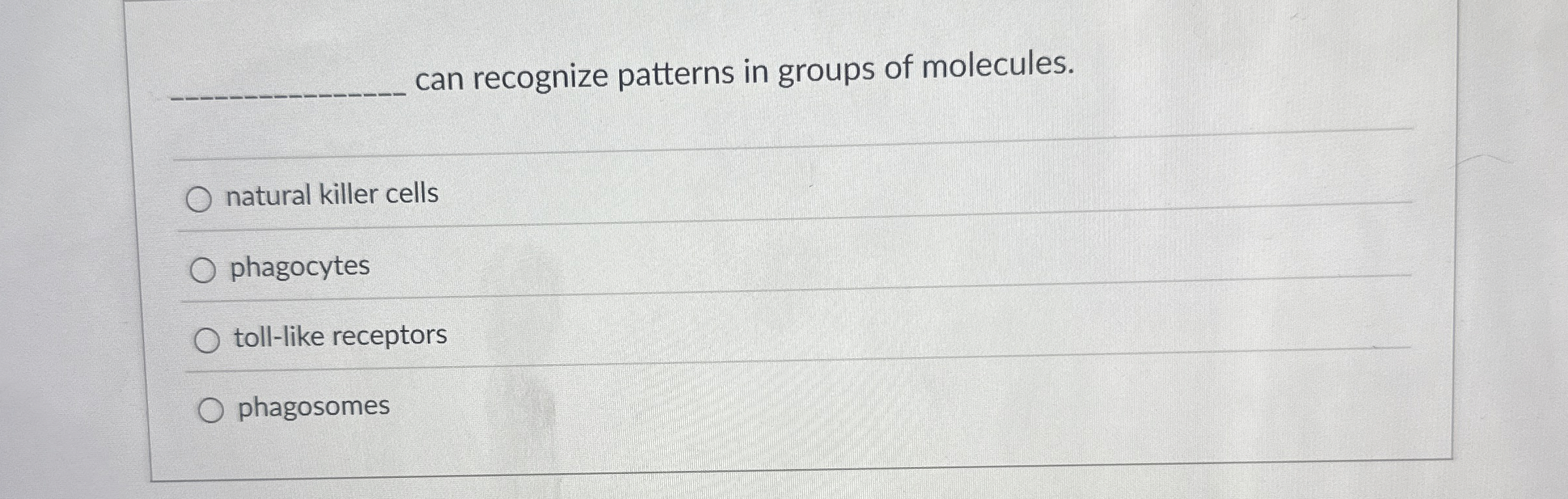 Solved can recognize patterns in groups of molecules.natural | Chegg.com