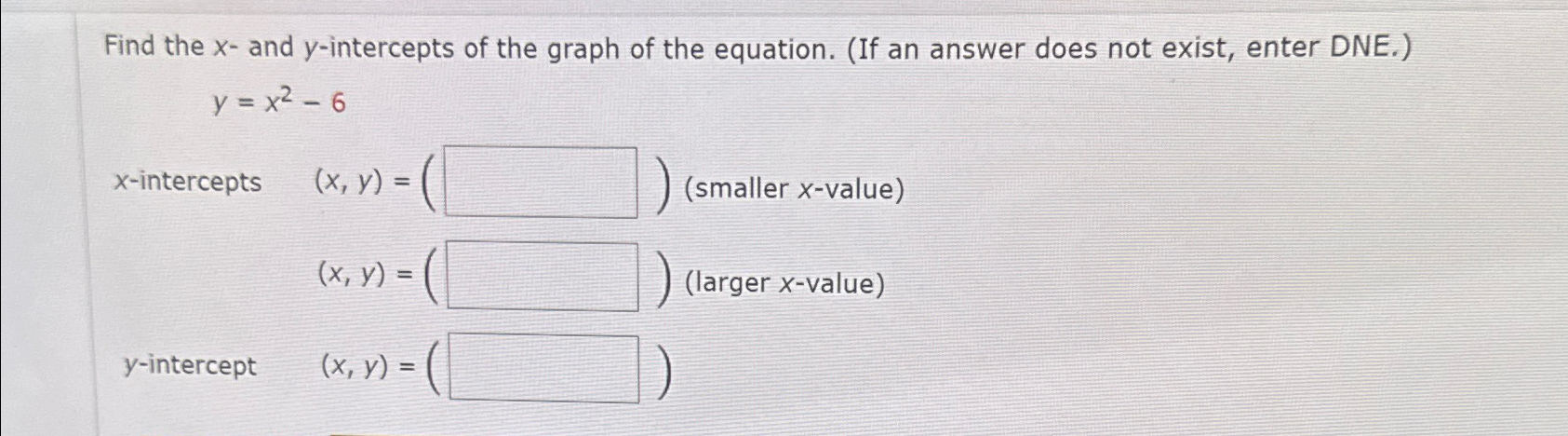 Solved Find the x - ﻿and y-intercepts of the graph of the | Chegg.com