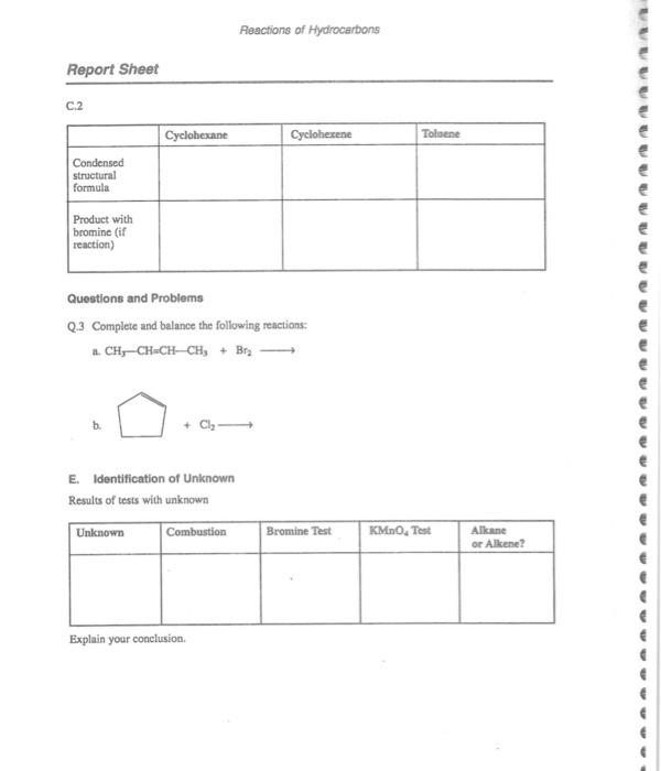 Solved Report Sheet Name Date Section Instructor Team | Chegg.com