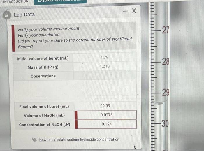 Solved Verify your volume measurement Verify your | Chegg.com