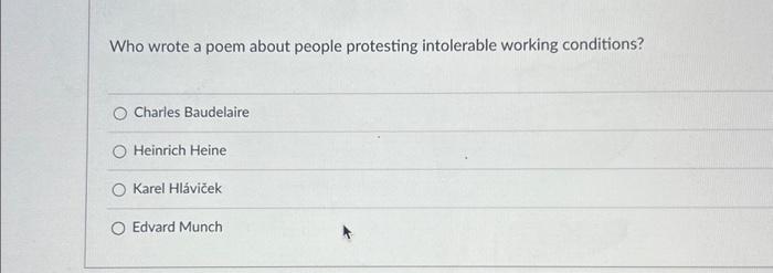 Who wrote a poem about people protesting intolerable | Chegg.com