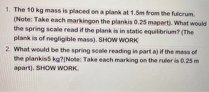 Static Equilibrium(PhETSimulation) Objectives: 1.To | Chegg.com