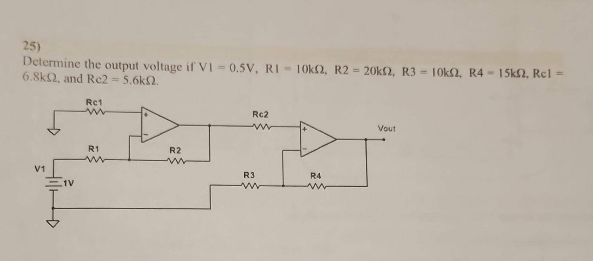 Solved Determine the output voltage if VI=0.5 | Chegg.com