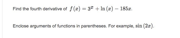 Solved Find the fourth derivative of | Chegg.com
