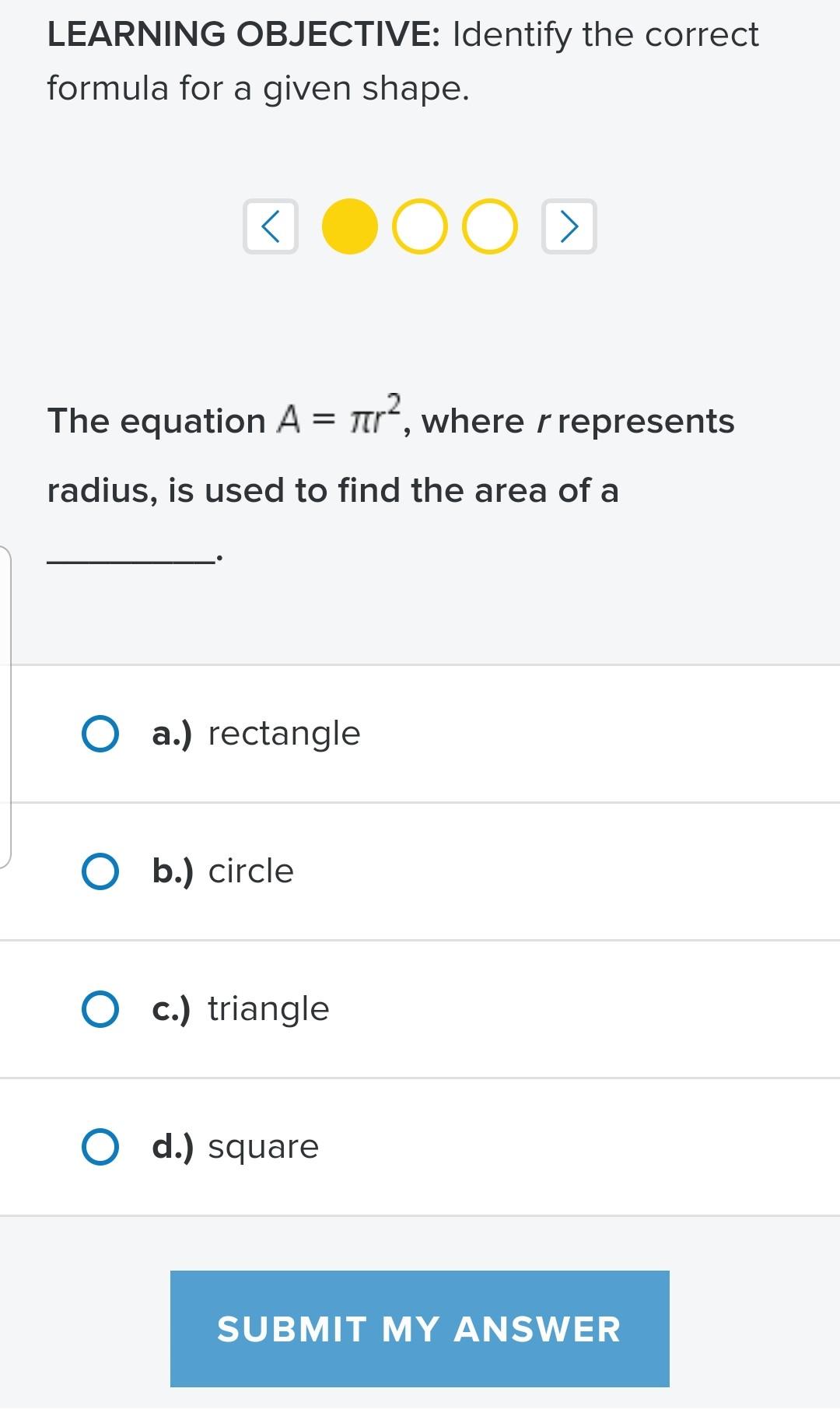 Solved LEARNING OBJECTIVE: Identify the correct formula for | Chegg.com