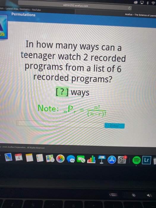 Solved 2 admin252.acellus.com ism - Lateral Area, Geometry - | Chegg.com