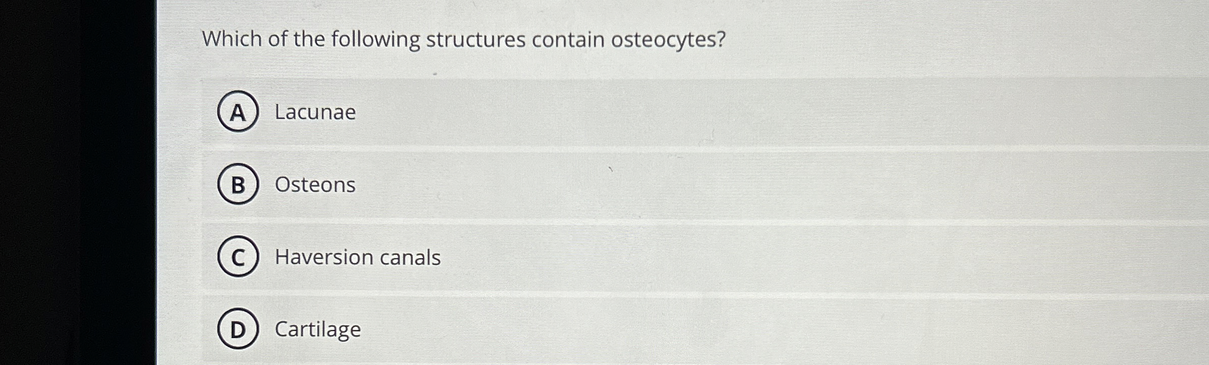 Solved Which of the following structures contain | Chegg.com