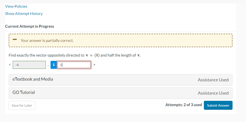 Solved View PoliciesShow Attempt HistoryCurrent Attempt in | Chegg.com