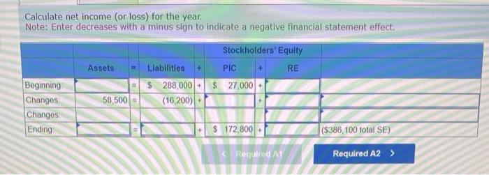 Solved Exercise 2-16 (Algo) Calculate net income (or loss) | Chegg.com