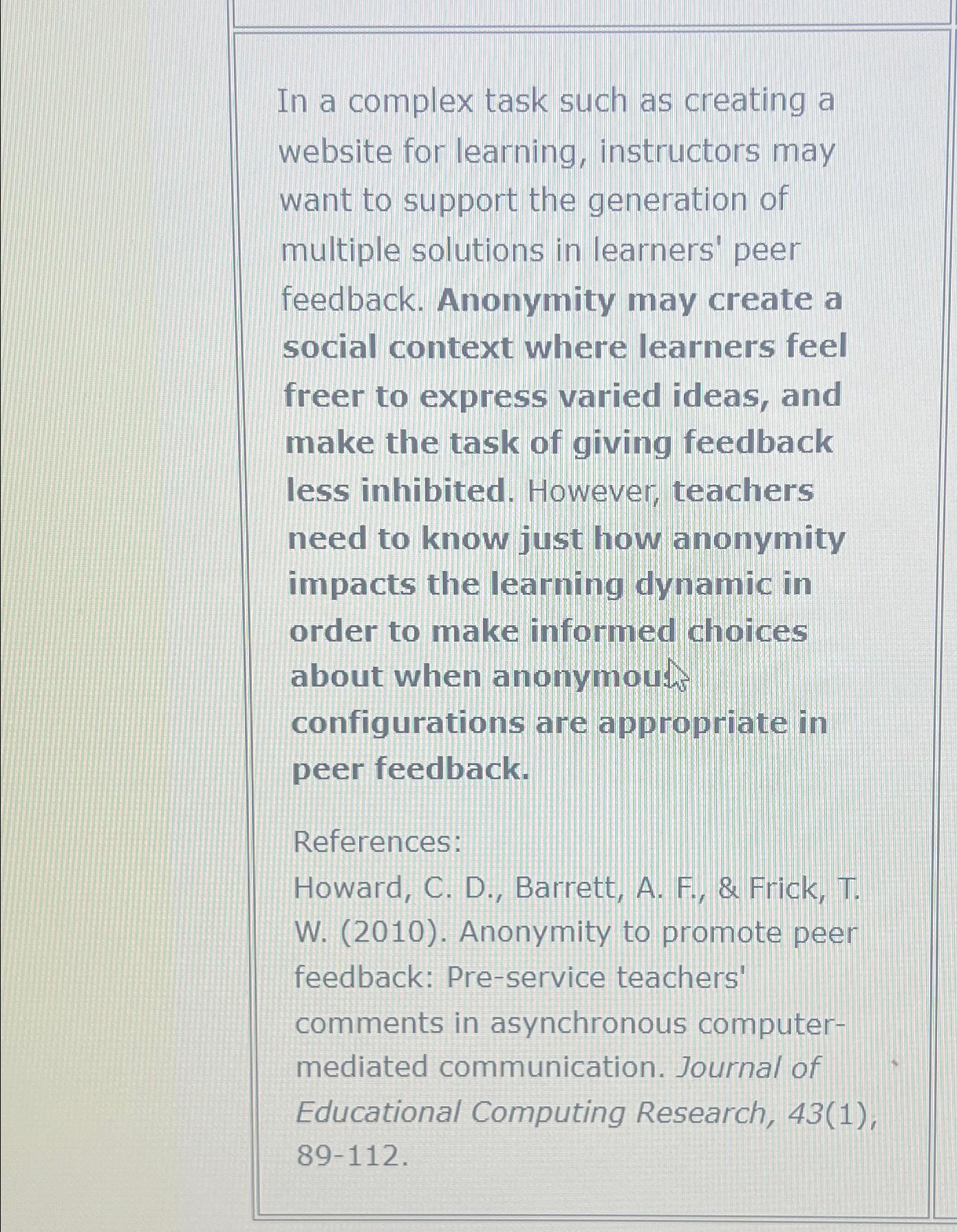 Solved In a complex task such as creating a website for | Chegg.com