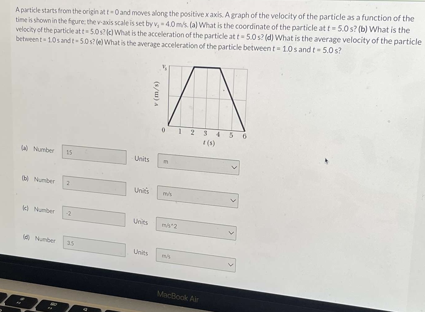 Solved A Particle Starts From The Origin At T 0 ﻿and Moves