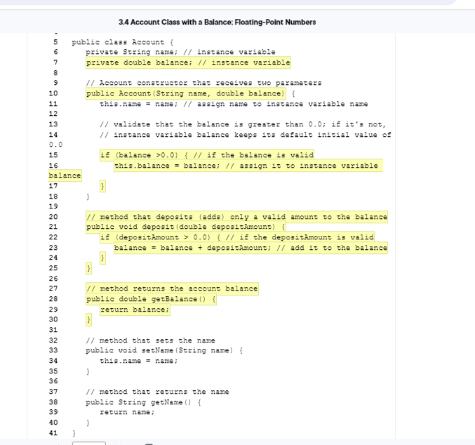 Solved Rewrite the Account class of Section 3.4 ﻿to store | Chegg.com