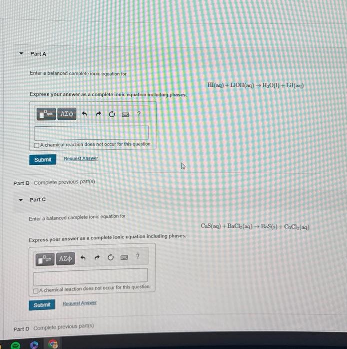 Solved MISSED THIS? Read Section 5.6 (Page) Enter balanced | Chegg.com