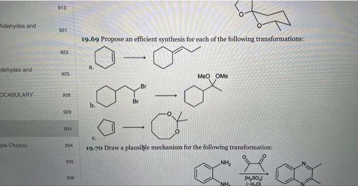 Solved 19.69 Propose an efficient synthesis for each of the | Chegg.com