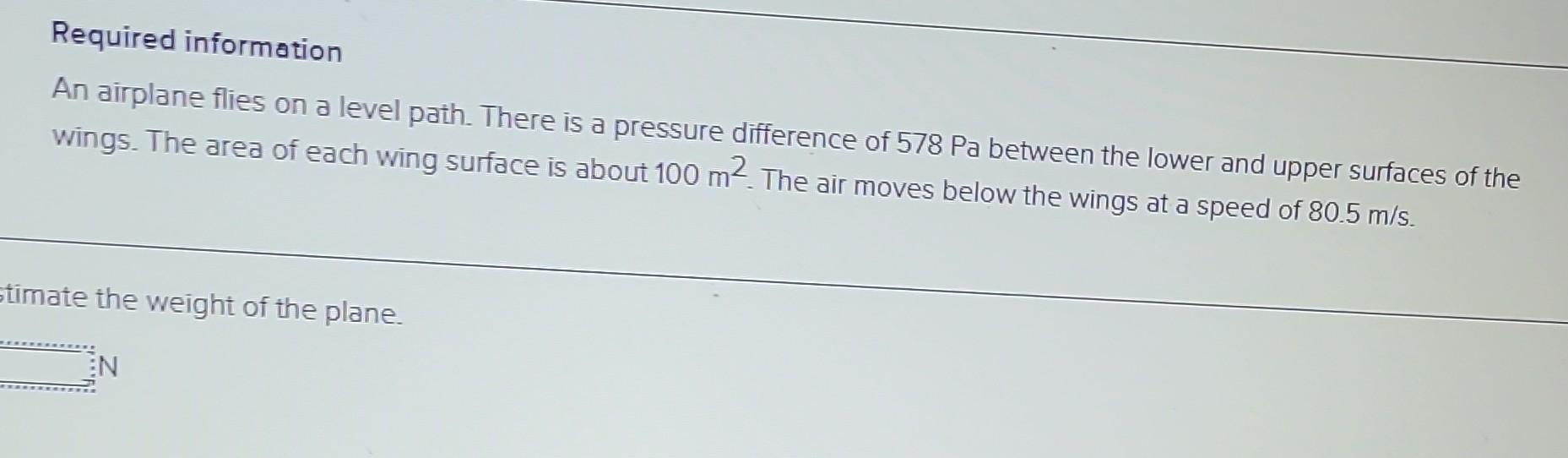 Solved Required information An airplane flies on a level | Chegg.com