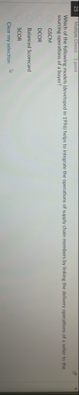 Solved 25Multiple Choice1 ﻿pointWhich of the following | Chegg.com