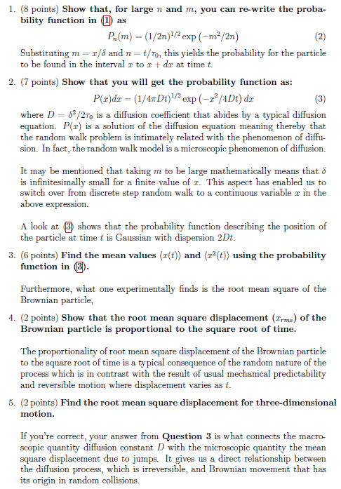 Solved While tottering along, a drunkard is not sure of his | Chegg.com