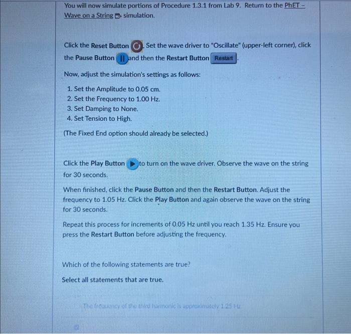 You will now simulate portions of Procedure 1.3.1 | Chegg.com
