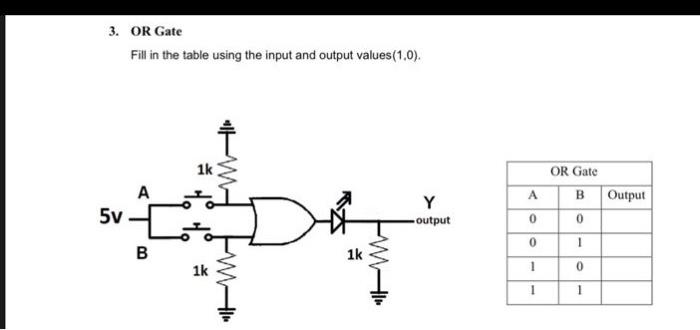 Solved Procedure: 1. NOT Gate Fill in the table using the | Chegg.com