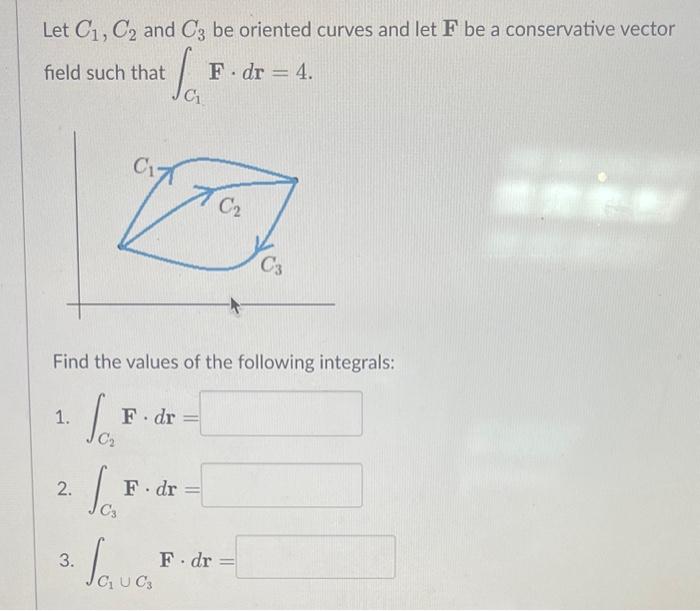 Solved Let C1,C2 and C3 be oriented curves and let F be a | Chegg.com