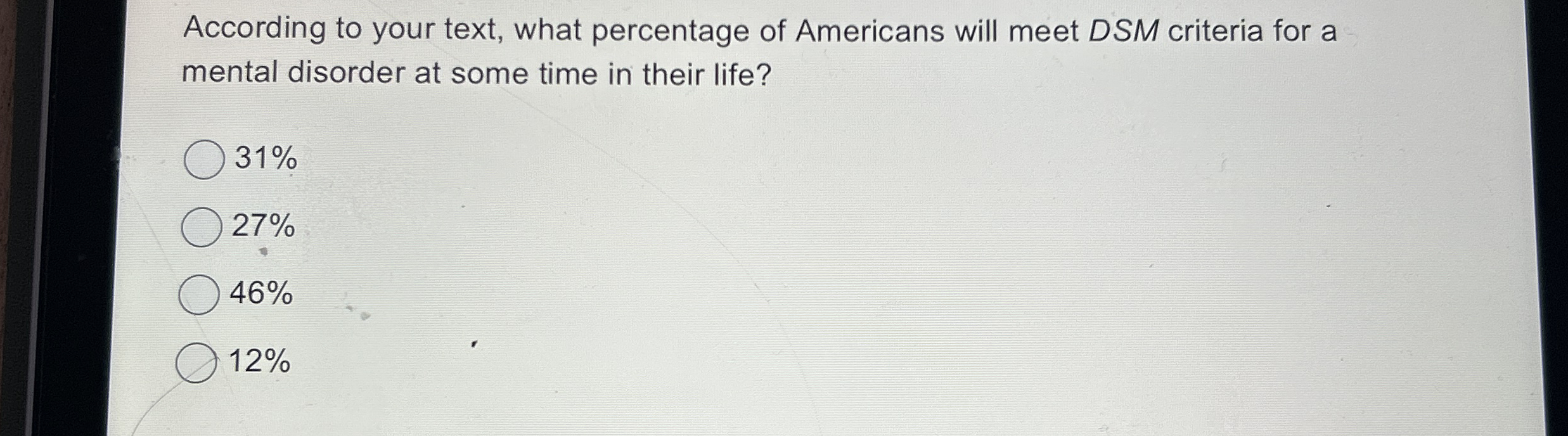 Solved According to your text, what percentage of Americans | Chegg.com
