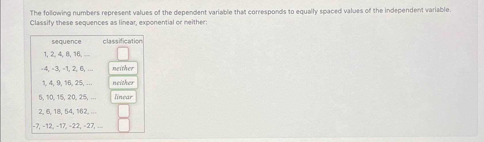 Solved The following numbers represent values of the | Chegg.com
